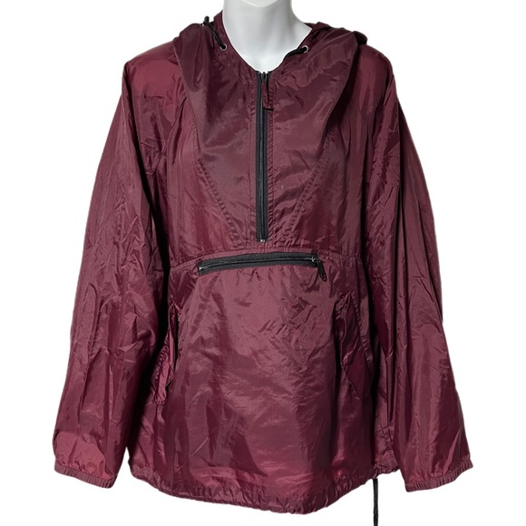 GAP | Jackets & Coats | Vintage Gap Maroon Burgundy Packable Anorak ...